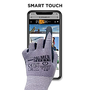 ATERET Palmer Safety 12 Pairs Large Safety Work Gloves I Microfoam Nitrile Coated Gloves I Working Gloves for Construction Warehouse Home Improvement