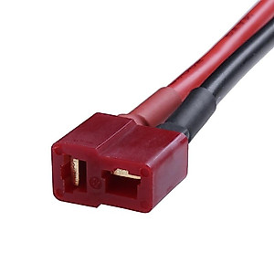 2pcs T-Plug Male Connector to Big-Tamiya Plug Female Connector Adapter and 2pcs T-Plug Female Connector to Big-Tamiya Plug Male Connector Adapter for RC Lipo Battery