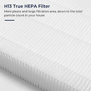 TOMORAL Classic 400 Series Replacement Filter Compatible with Blueair Classic 480i, 405, 403, 402, 410, 450E, 455EB, 3-in-1 H13 True HEPA and Carbon Filter [Upgraded]