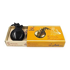Jale Pollopas Flamenco Spanish Castanets - Black Plastic Castañuelas for Adults and Kids - Beginner Castanets Spanish Percussion Musical Instrument by Ole Ole Flamenco (T6)