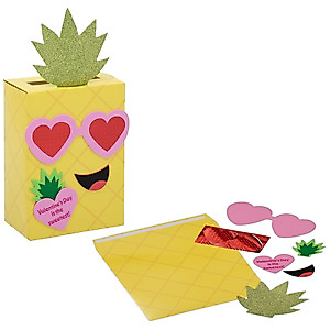 Fun Express Pineapple Box Valentine’s Day Craft Kit - Makes 2