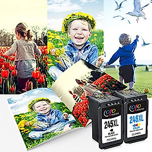 Colohunter Remanufactured Ink Cartridge Replacement for Canon PG-245XL CL-246XL PG-243 CL-244 to use with Pixma TS202 TS3120 TR4520 MG2922 MG3020 IP2820 MG3022 MG2420 MX490 MX492 (2-Pack)