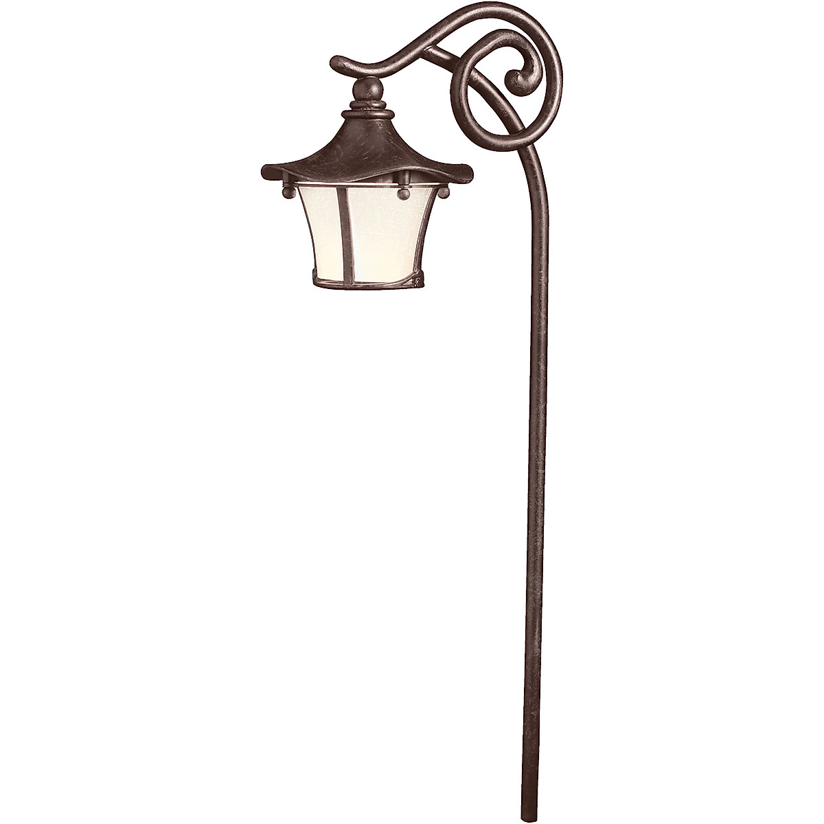 Kichler 15420AGZ Cotswold Path & Spread 1-Light 12V, Aged Bronze