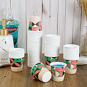 Turbo Bee 3oz Paper Cups 600 Pack, Disposable Bathroom Cups, Small Mouthwash Cups, Mini Snack Cups Bulk for Party, Home and Bathroom