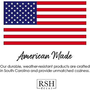 RSH DECOR: Foam Chaise Lounge Seat Cushion | 72” x 21” x 3” | All-Weather Spun Fabric | Water and Fade-Resistant | Outdoor Chair Cushion for Patio Furniture | Yellow & White Stripe