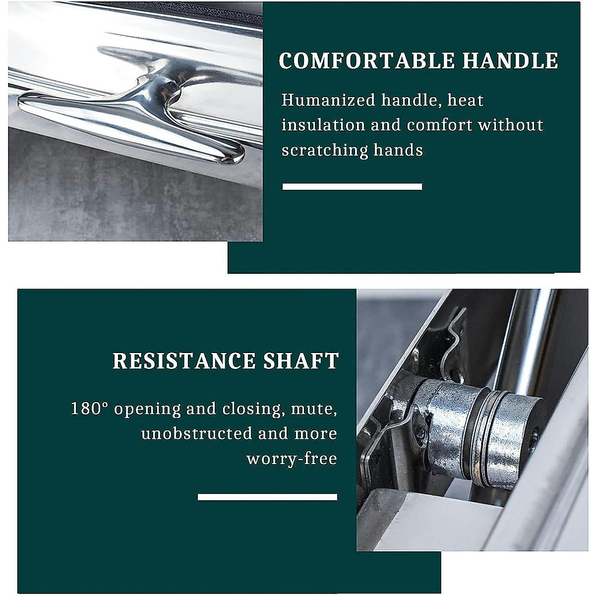 FLTRGO Chafing Dish Set, 9L Stainless Steel Buffet Trays Food Server with Fully Retractable Roll Top Lid, for Restaurant Catering Parties Weddings Picnics,Invisible