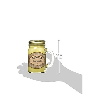 Our Own Candle Company Honeysuckle Scented 13 Ounce Mason Jar Candle
