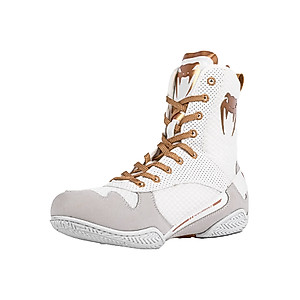 Venum "Elite" Boxing Shoes - White/Gold