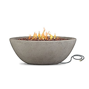 Afuera Living Contemporary Propane Fire Bowl in Glacier Gray