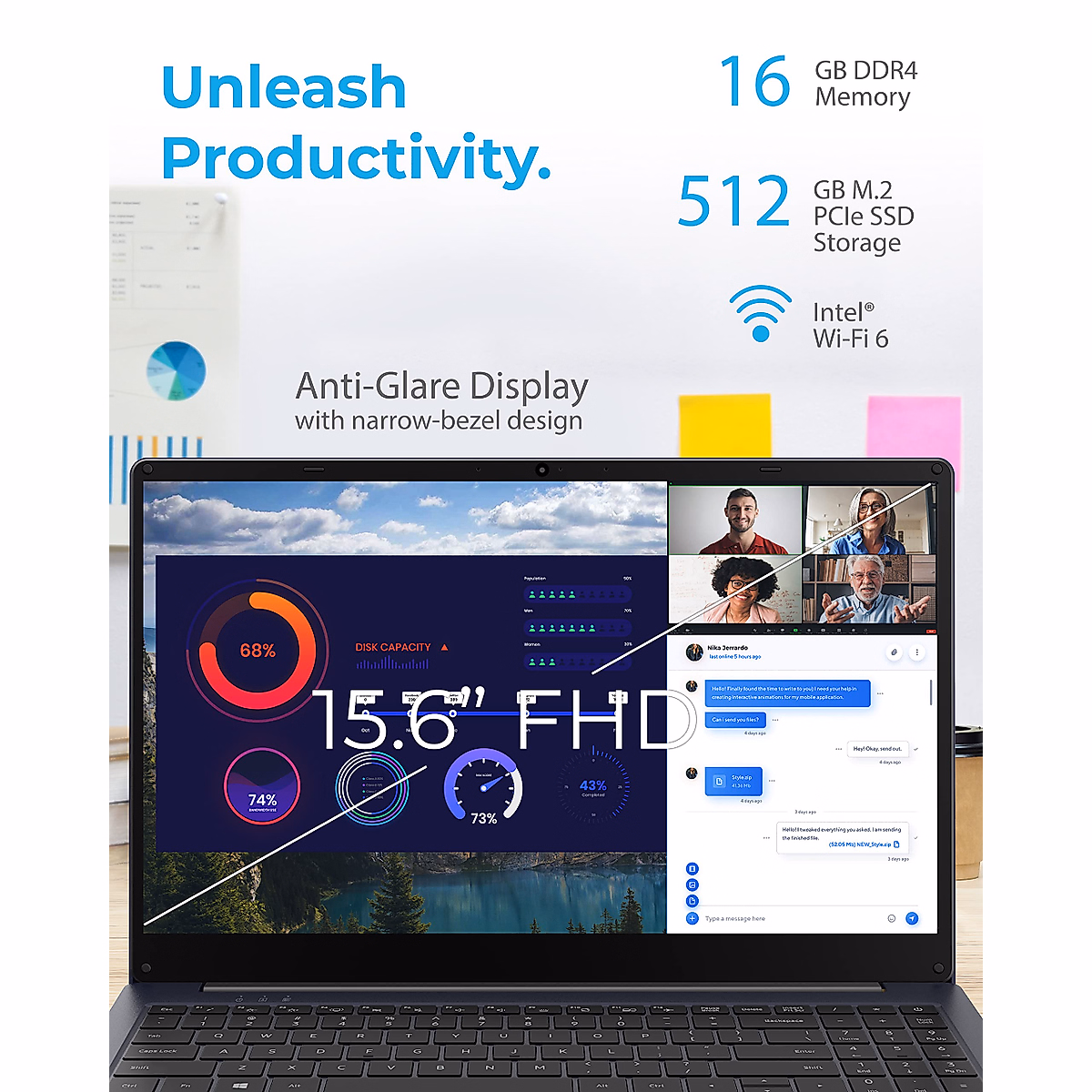 DYNABOOK Satellite Pro C50-J15250 Laptop, 11th Gen Intel Core i7-1165G7, Windows 11 Pro, 16 GB RAM, 512 GB SSD, 15.6" FHD Display, Intel UHD Graphics, Thin & Light, Full-Size Keyboard (PYS43U-00F00)