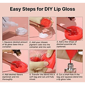 Clear Lip Gloss Base for DIY Lip Gloss Kit - 7.05oz Versagel w/ Olive Oil & Vitamin E for Smooth, Hydrated, Moisturized Lips - Fragrance-Free, Safe for Sensitive Skin - Small Business DIY Supplies