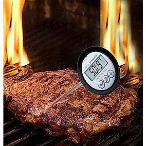 Digital Cooking Candy Liquid Thermometer with Stainless Steel Pot Clip, Quick Read, Battery Included