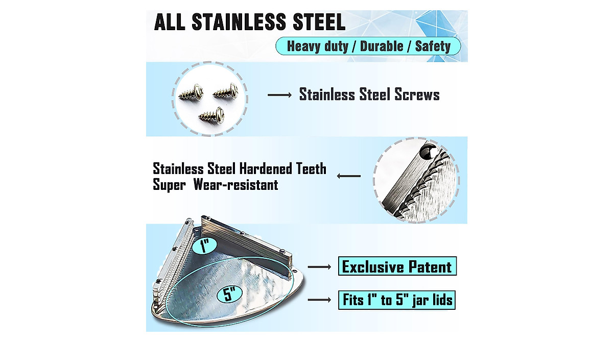 GOLDTREE Stainless Steel Jar Opener for Seniors