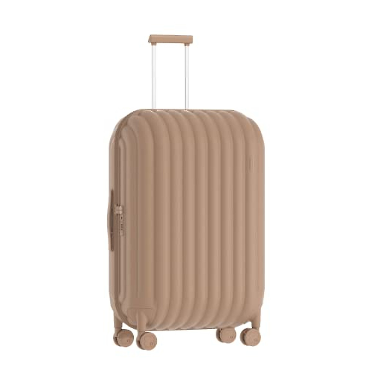 artrips Travle Luggage 28 inch,Large Suitcase with 8 Spinner Wheels,PC Lightweight Hardside Luggage,Travel Suitcase with Bread Design,TSA Lock,Brown,Large luggage hardshell 28-Inch,98L