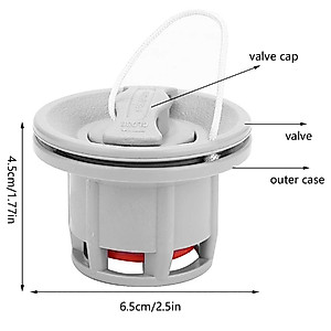 Kayak Air Valve, Double Lock Boat Air Gas Valve Adapter for Inflatable Boat Raft Dinghy Kayak Canoe Halkey-Roberts Valve for Inflatable Boats Halkey Roberts Valve Halkey Roberts Valve