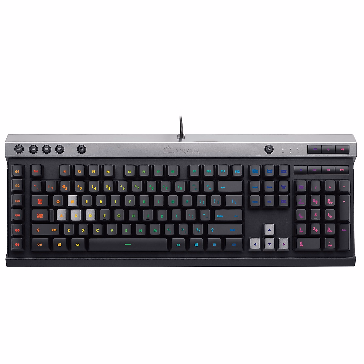 Corsair K40 Gaming Keyboard, 6 Programmable G Keys, Backlit Multicolor LED (CH-9000223-NA)