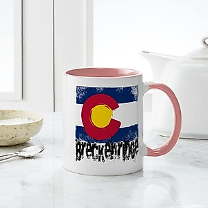 CafePress Breckenridge Grunge Flag Stainless Steel Travel Mu Ceramic Coffee Mug, Tea Cup 11 oz