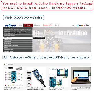 OSOYOO 3pcs LGT Nano for Arduino Nano Compatible with ATmega328p Chip Nano Board with USB-C Interface pin unsoldered