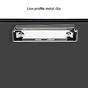 Amazon Basics Plastic Storage Clipboard,Black, 2-Pack