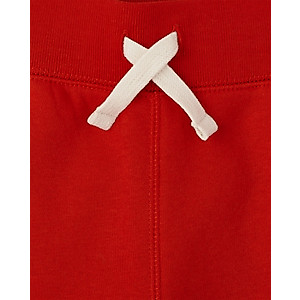 The Children's Place,Boys,Active Fleece Jogger Pants,Cupids Arrow Single,Medium Red