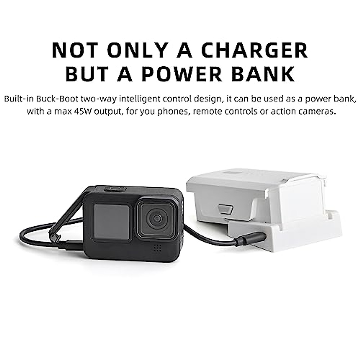 Drone Battery Charger Hub for FIMI X8 SE 2022, Portable Charging Base Butler Discharger Fast Charger Station