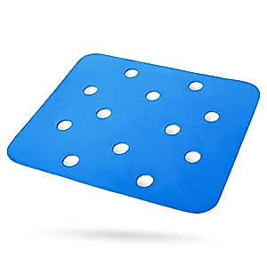 MINIVON Waterproof Shower Bench Cushion Cover for Bath Seat, Bath Chair Inside Bathroom, Non Slip Coldproof Stickable Soft Foam Pad, Padded Shower Stool Seat Mat for Elderly Senior Handicap Disabled