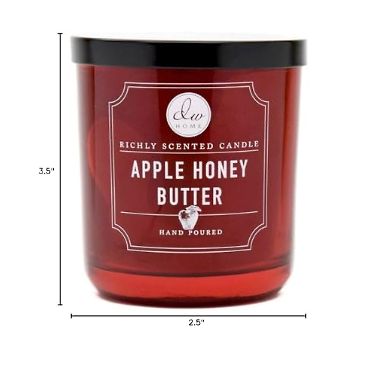 Dw Home Apple Honey Butter Richly Scented Candle Small Single Wick Hand Poured 4 Oz
