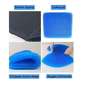 LovezZ Multi-Functional Gel Cushion, Cool and Breathable, high-Elastic Chair seat Support Cushion, Relieve Hip Fatigue
