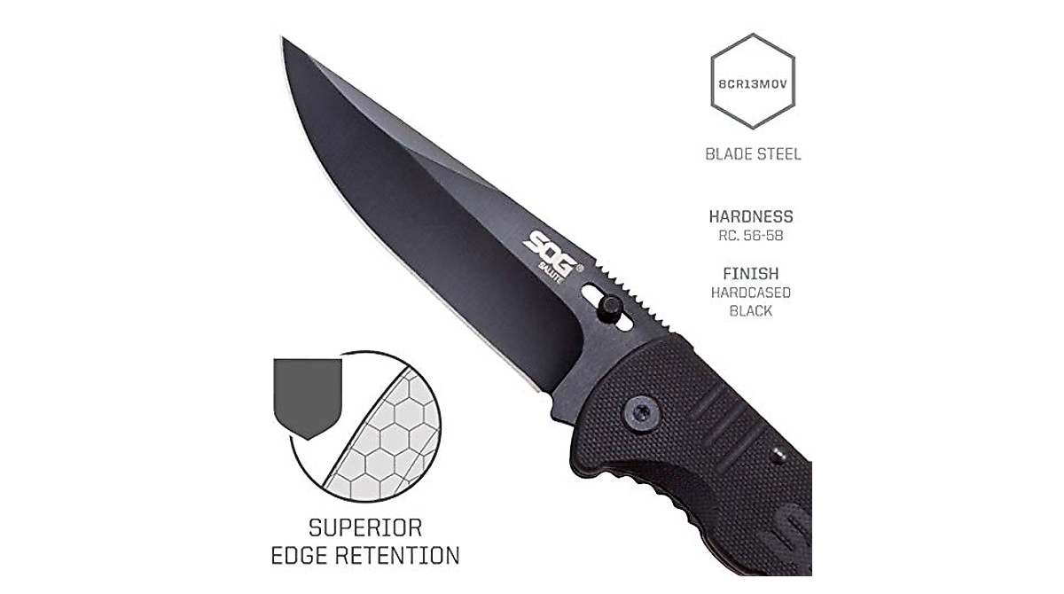 SOG Salute Tactical Folding Pocket Knife - EDC Tool