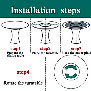 Lazy Susan Ball Bearing Turntable Base Bearing Hardware Heavy Duty Aluminum Alloy For Heavy Loads Silent For Glass, Granite Or Wood Kitchen Ding Table
