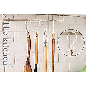 Weixinghera Hook Set, Heavy Duty S Hooks, Closet Hooks, Small S Hooks, Patio Hooks, Home Living Multi-Purpose Hooks, 20 PCS, Large, Medium, Small,(White + Black Hook)