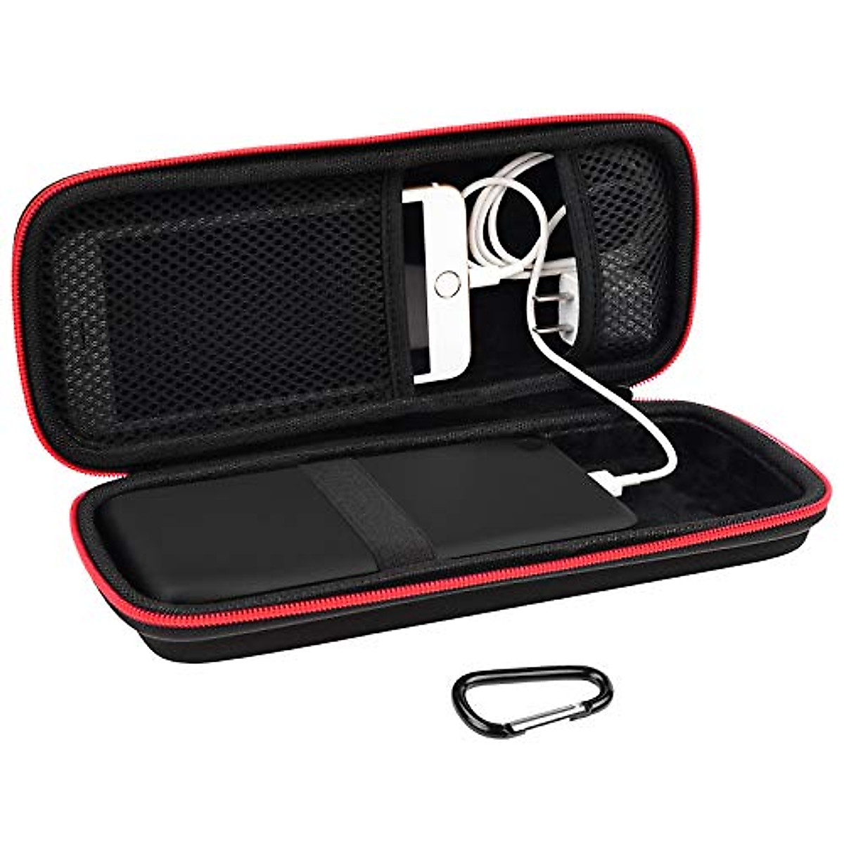 Hard Travel Case Fit for RAVPower 26800/20100/20000mAh, Anker Power Core 26800mAh/PowerCore +26800mAh, Dulla M50000 Power Bank 12000mAh, ROMOSS 30000mAh, Lab599 Tx500 Radio by SKYNEW (Large Black)