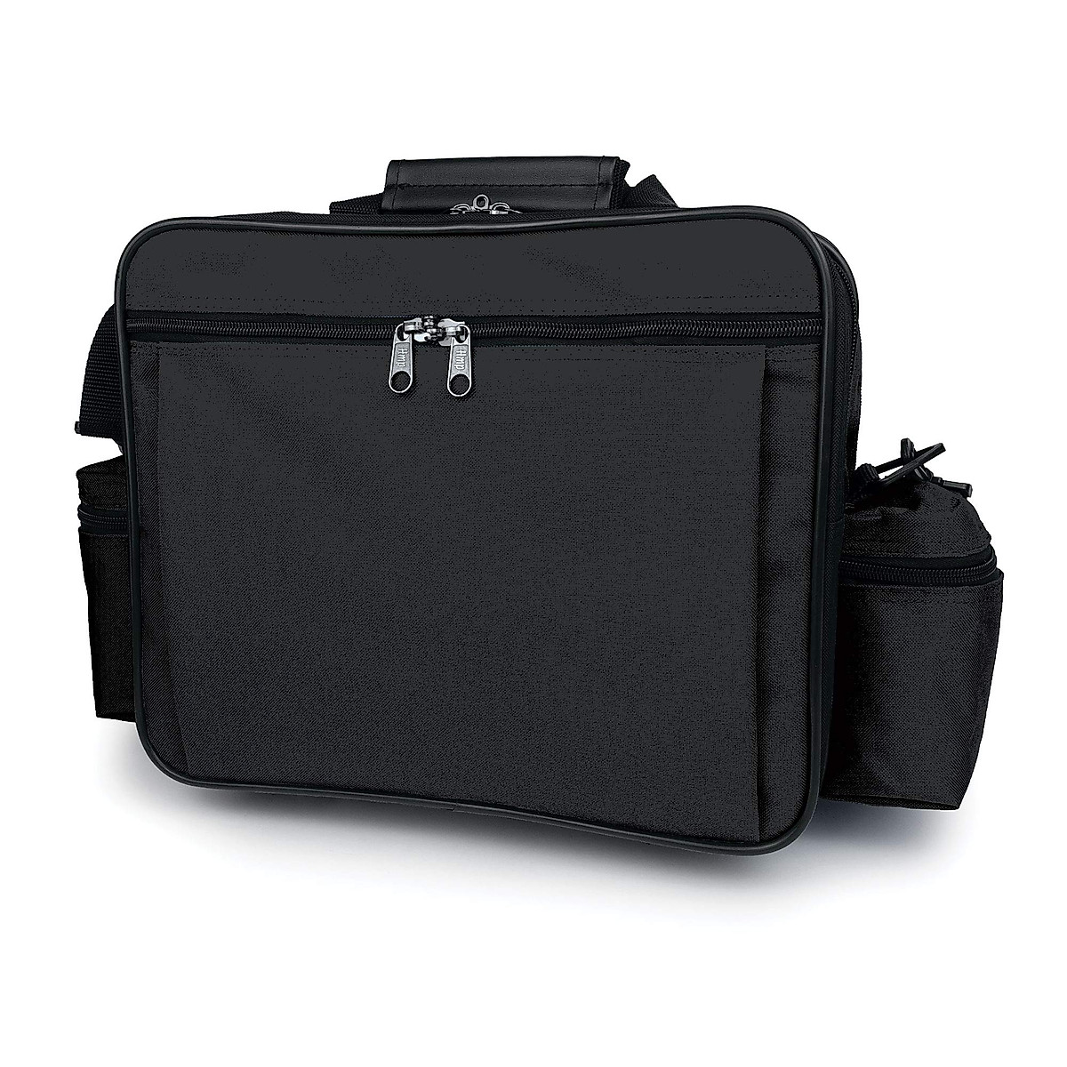 Hopkins Medical Products Home Health Shoulder Bag, 600D Waterproof Exterior, Large Storage Compartments, Removable Adjustable Shoulder Strap, 14x11.5x8