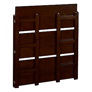 Regency Flip Flop 34-inch High Folding Bookcase- Mocha Walnut