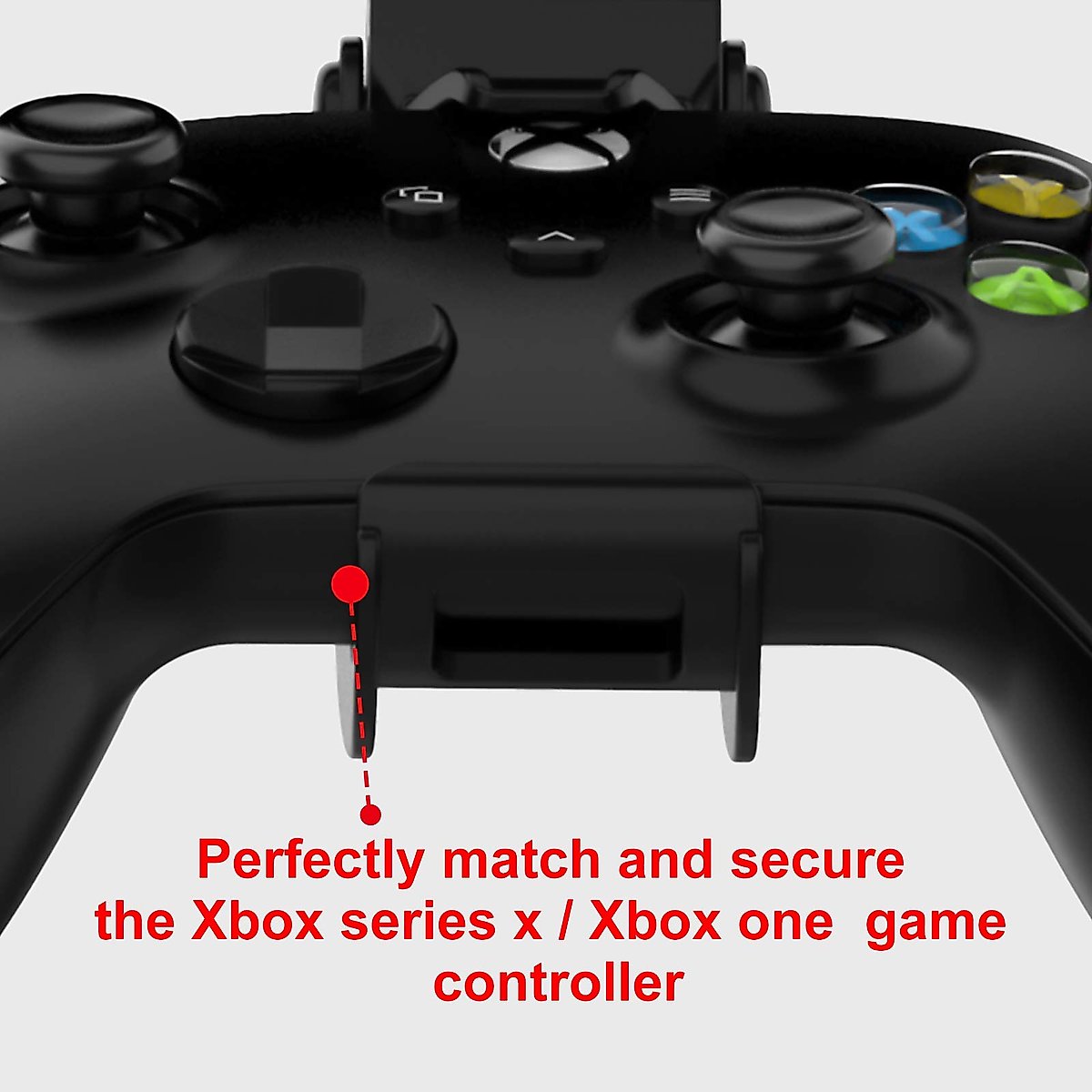 NBCP Xbox Series X Controller Phone Mount,foldable Phone holder for Xbox Series S|X/Xbox one Wireless Controllers cellphone clip ajustable(Clip Only)