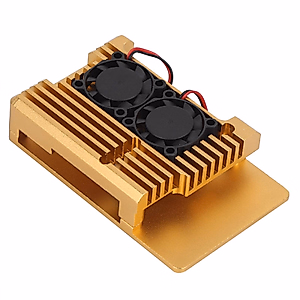 Protection Enclosure Box Armor Case W Dual Cooling Fan Confidential Structure Industrial for Raspberry Pi 3 Model 2B 3B