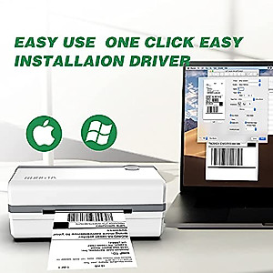 Rongta Label Printer,Thermal Shipping Label Printer,4x6 Shipping Label Printer for Small Business, Supports Amazon,UPS, FedEx,UPS, Etsy,Shopify Etc,Compatible with Windows & Mac OS(RP420)