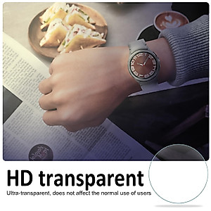 SPGUARD [4 Pack] for Samsung Galaxy Watch 6 Classic 43mm Screen Protector,Tempered Glass Protective Film Cover Accessories for Galaxy Watch 6 Classic 43mm (NOT for Other Models)