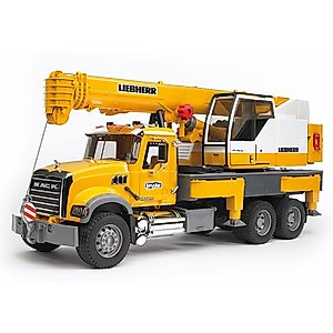Bruder 02818 Mack Granite Liebherr Crane Truck