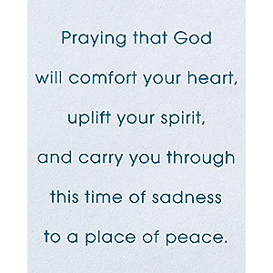 American Greetings Religious Sympathy Card (Faith, Hope, and Love)