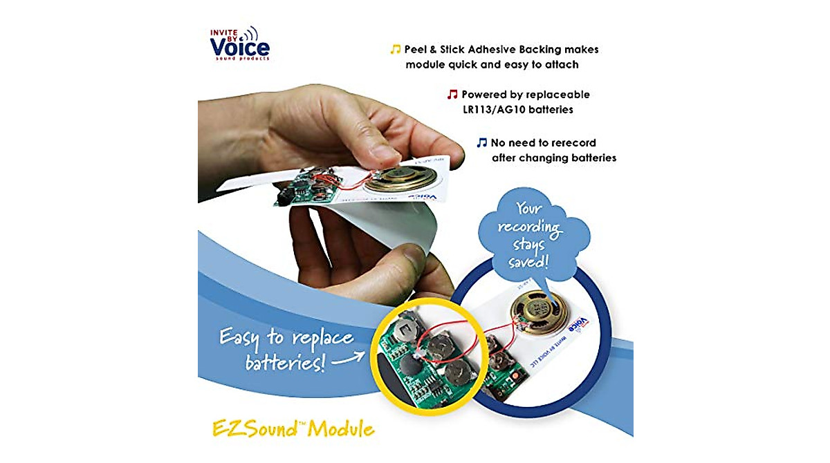 EZSound Module for DIY Audio Cards – Record 120 Secs of Clear Sound
