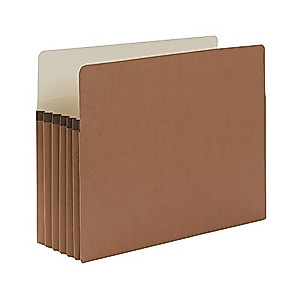 Smead® "Workhorse" Expanding File Pockets, 5 1/4" Expansion, 9 1/2" x 11 3/4", 30% Recycled, Redrope, Pack Of 10