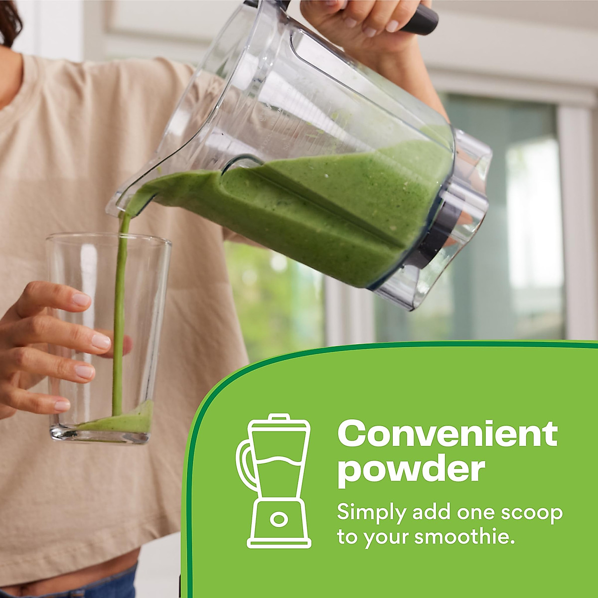 Amazing Grass Super Greens Booster: Greens Powder Smoothie Mix with Spirulina, Moringa, Wheat Grass & Kale Smoothie Booster, Chlorophyll Providing Greens, 30 Servings