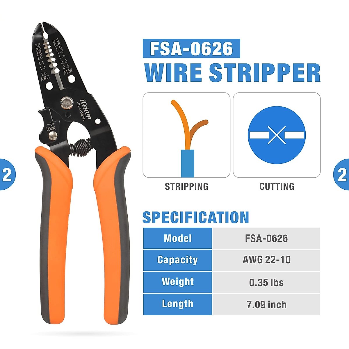 iCrimp Quick Change Ratcheting Crimper Tool Kit, Automotive Service Kit, for Crimping IWS4 Connector, Insulated & Non-insulated Terminal, Open Barrel Terminals, Dupont Connector, End Sleeve Ferrules