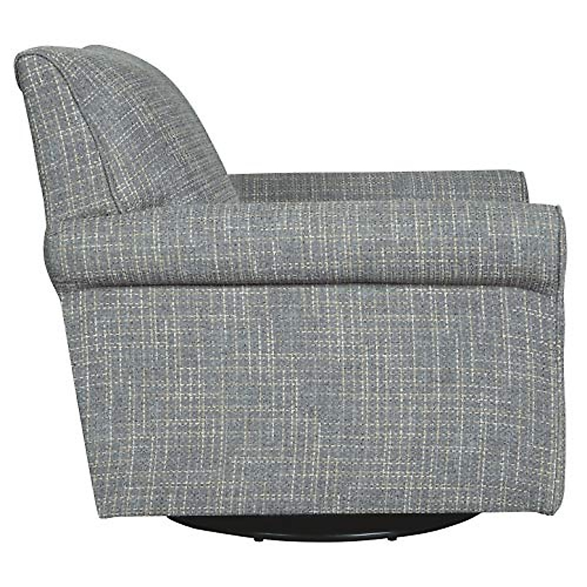 Signature Design by Ashley Renley 360-Degree Swivel Glider Nursery Accent Chair, Gray