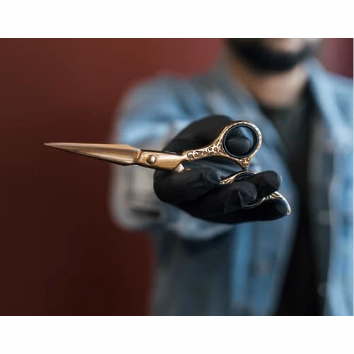 LW Concept Black Medical Nitrile Examination Gloves - Latex & Powder-Free, Disposable, Ultra-Strong, Healthcare, Food Handling Use (Large, Box of 100)