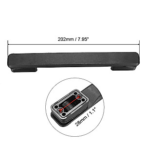 uxcell Luggage Handle, 202mm Length Strap Grip Replacement for Suitcase Case Black 2Pcs