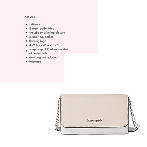 Kate Spade New York Cameron Small Flap Crossbody Purse (Warm Beige Multi)