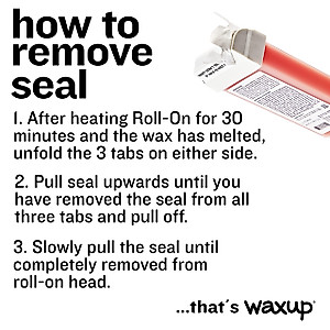 waxup Rose Roll On Wax 2 Pack and 100 Wax Strips, Hair Removal Wax Cartridge, Roller wax Refill for Waxing Kit.