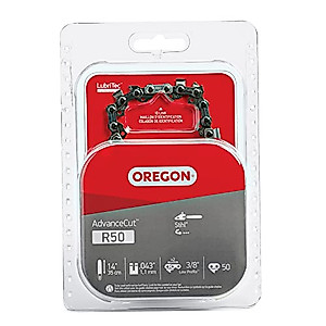 Oregon R50 AdvanceCut Replacement Chainsaw Chain for 14-Inch Guide Bars, 50 Drive Links, Pitch: 3/8" Low Vibration, .043" Gauge, Fits Various Stihl Models